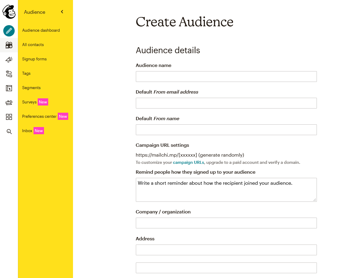 Configurer Mailchimp | Support WiFi - Clic&Surf