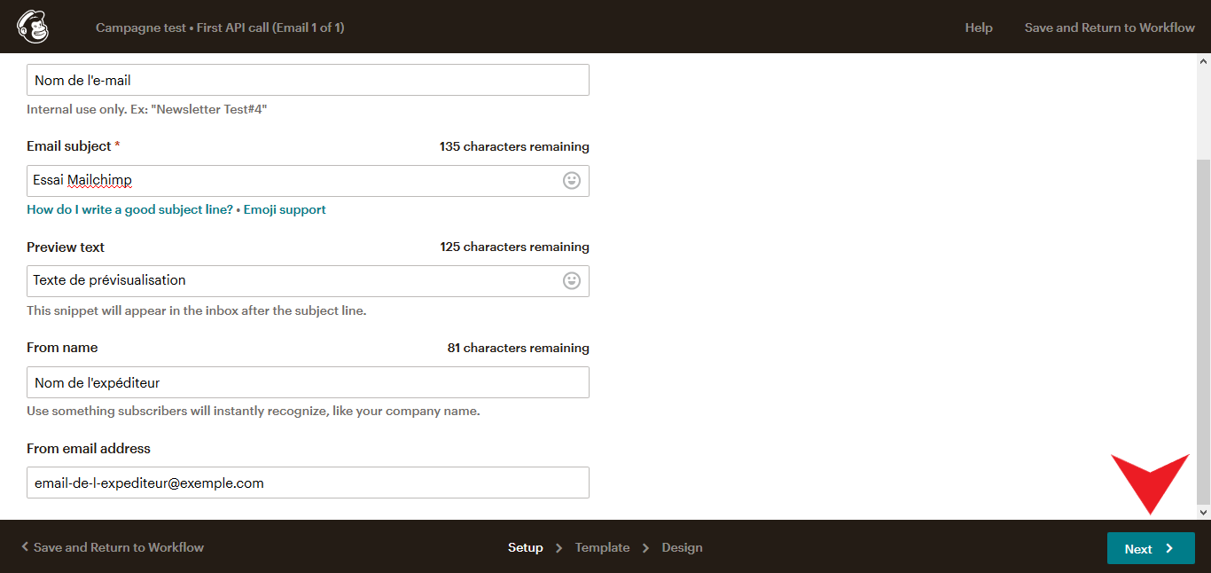 Configurer Mailchimp | Support WiFi - Clic&Surf